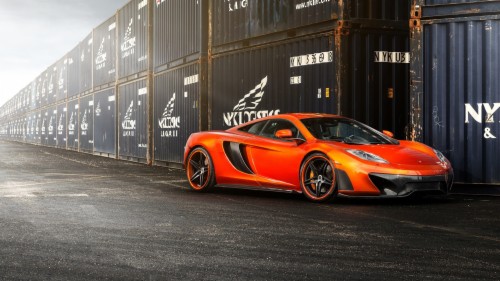 Mclaren Mp4-vx Orange Supercar Side View Container - Supercar In ...
